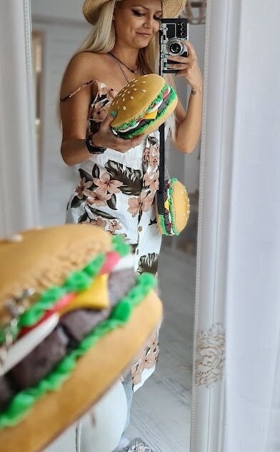 Hamburger BAG / PURSE / CLUTCH Custom Handmade Bags - Etsy