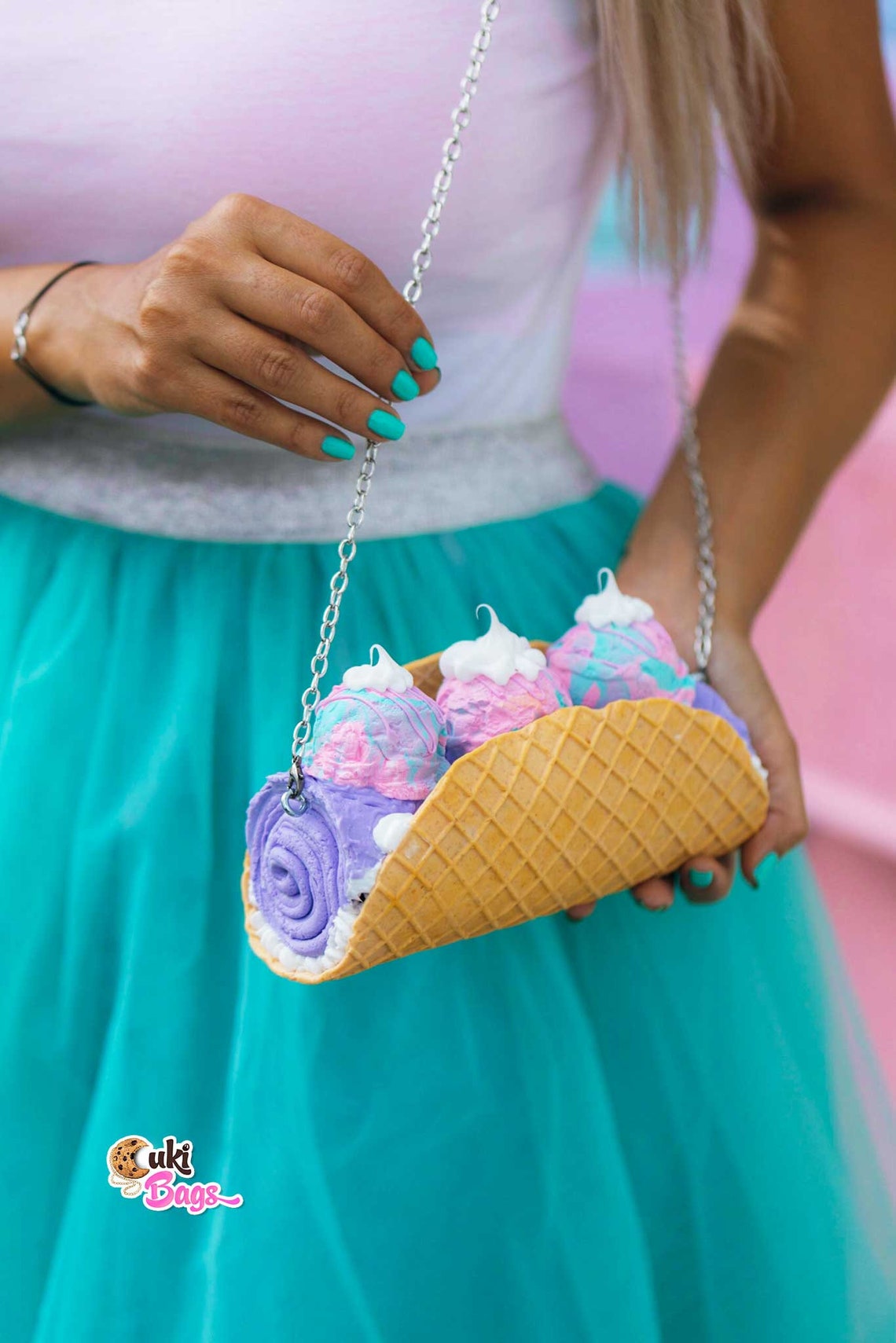 Ice Cream Taco Clutch / Purse Custom Handmade Bags Ice | Etsy