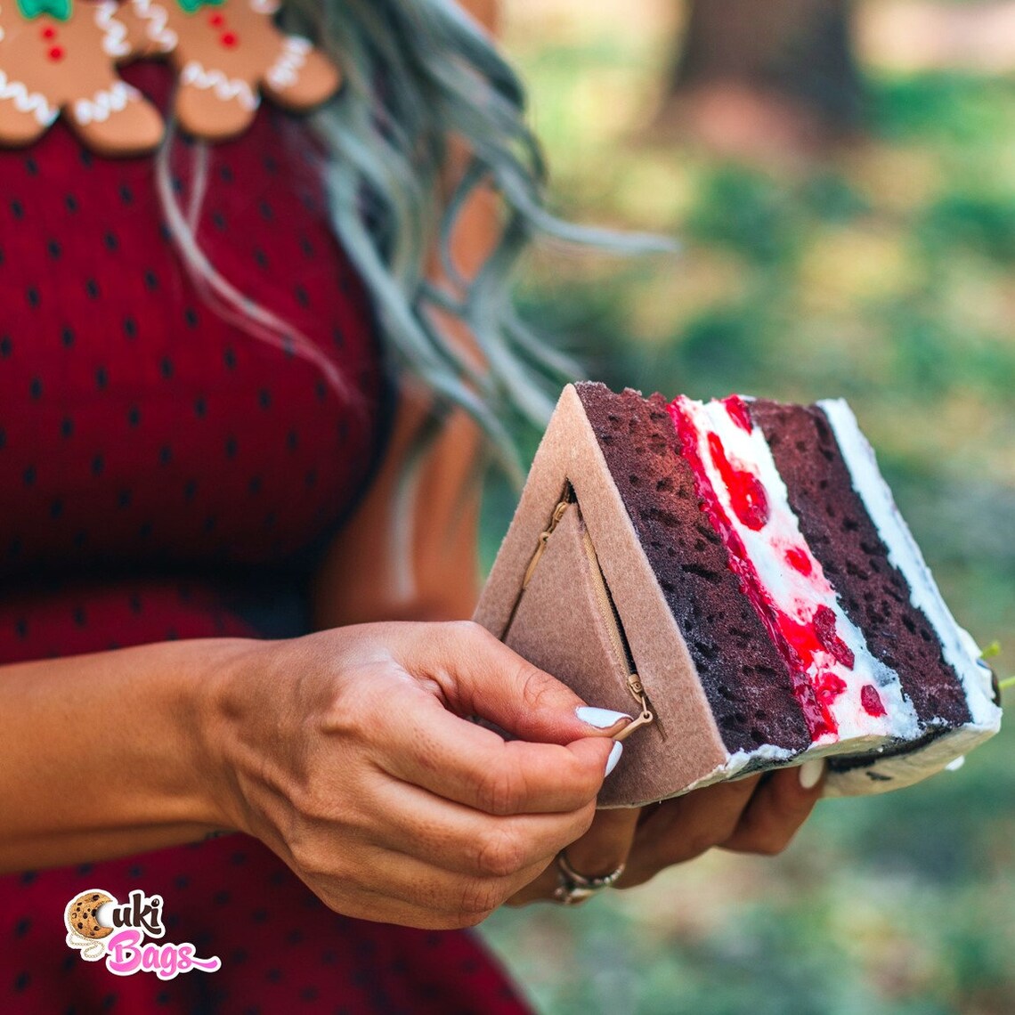 Piece of Cake WALLET / COIN PURSE Black Forest Cake Wallet | Etsy