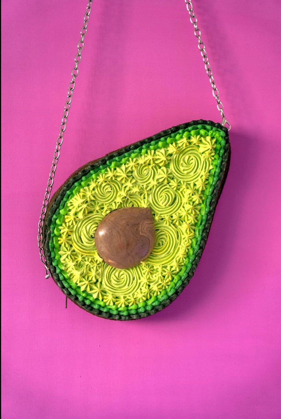 AVOCADO BAG / PURSE Custom Handmade Bags, Cake Bags, Kawaii Bag ...