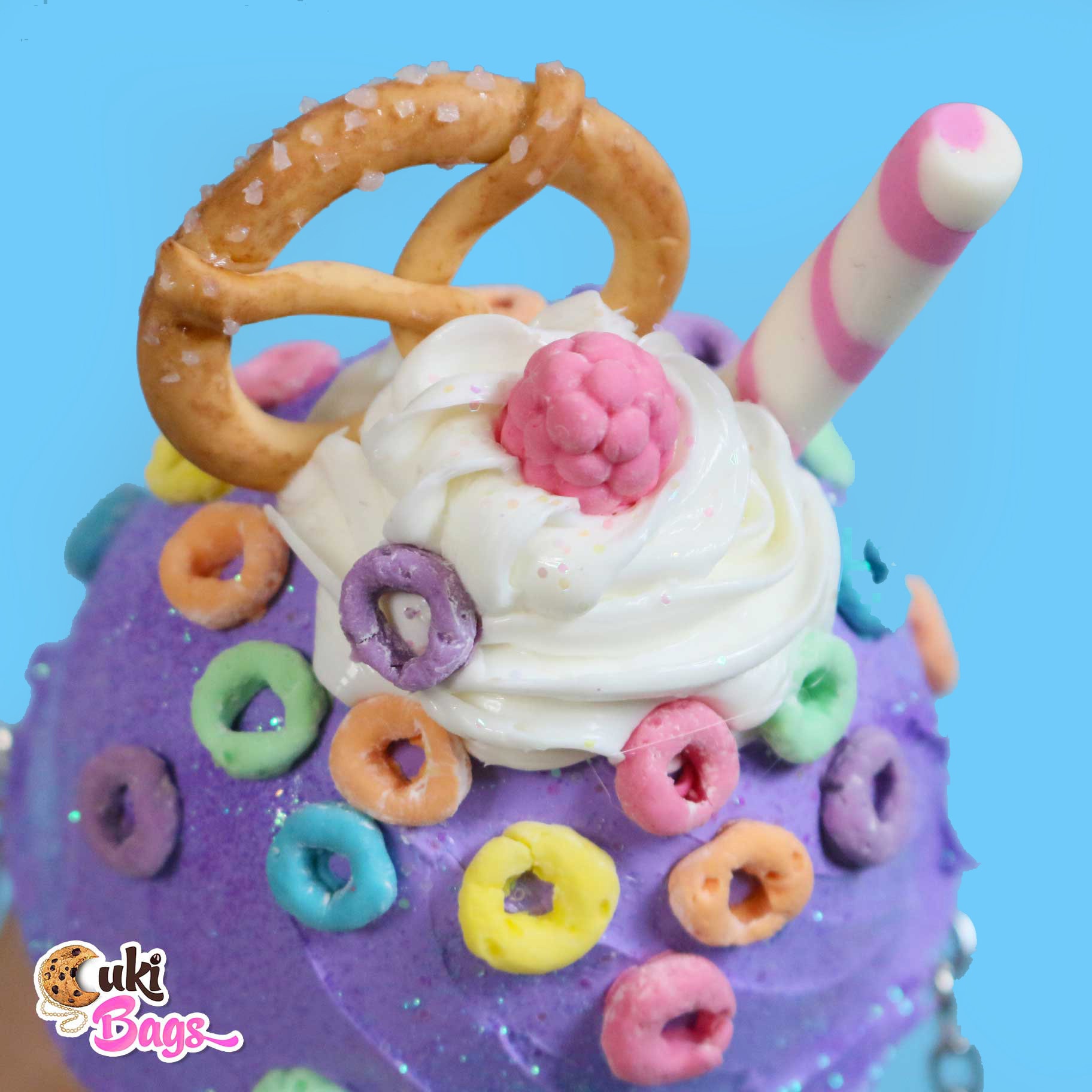 Froot Loops Ice Cream CONE Mini Purse / Bag Custom Handmade - Etsy