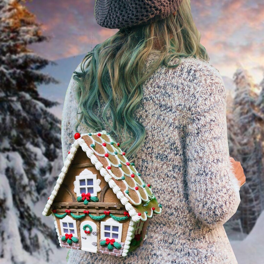 Gingerbread Cottage House BACKPACK - Christmas Backpack, Winter ...