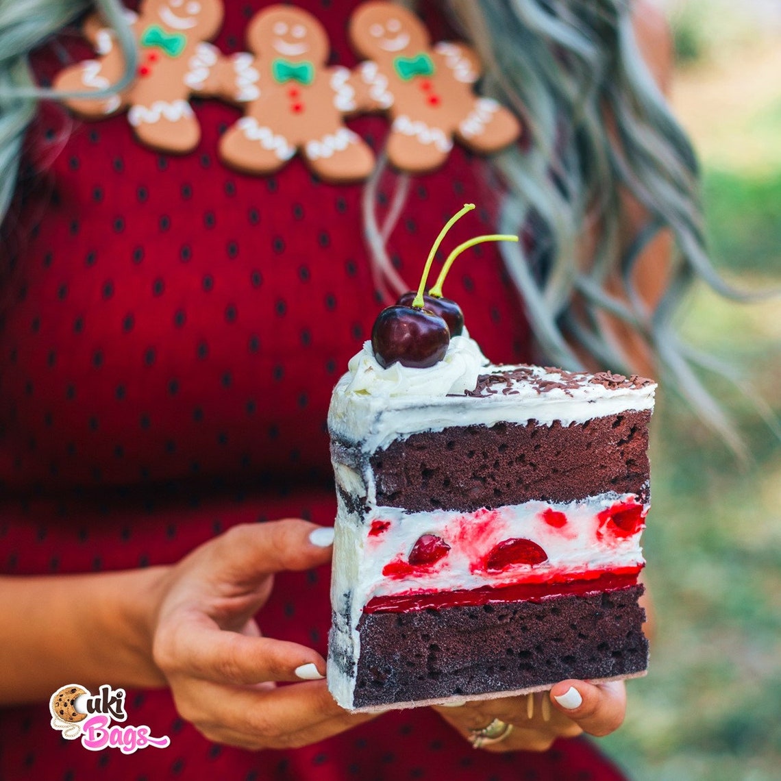 Piece of Cake WALLET / COIN PURSE Black Forest Cake Wallet | Etsy