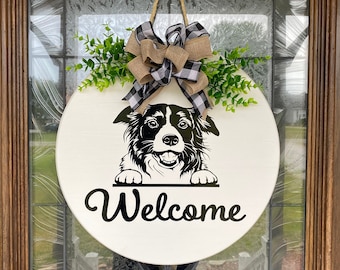 Border Collie Wood Sign - Etsy