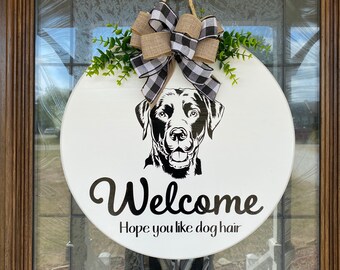 Welcome Labrador Sign - Etsy
