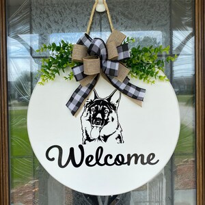German Shepherd Welcome Sign, Hope You Like Dog Hair, Dog Sign, Front ...