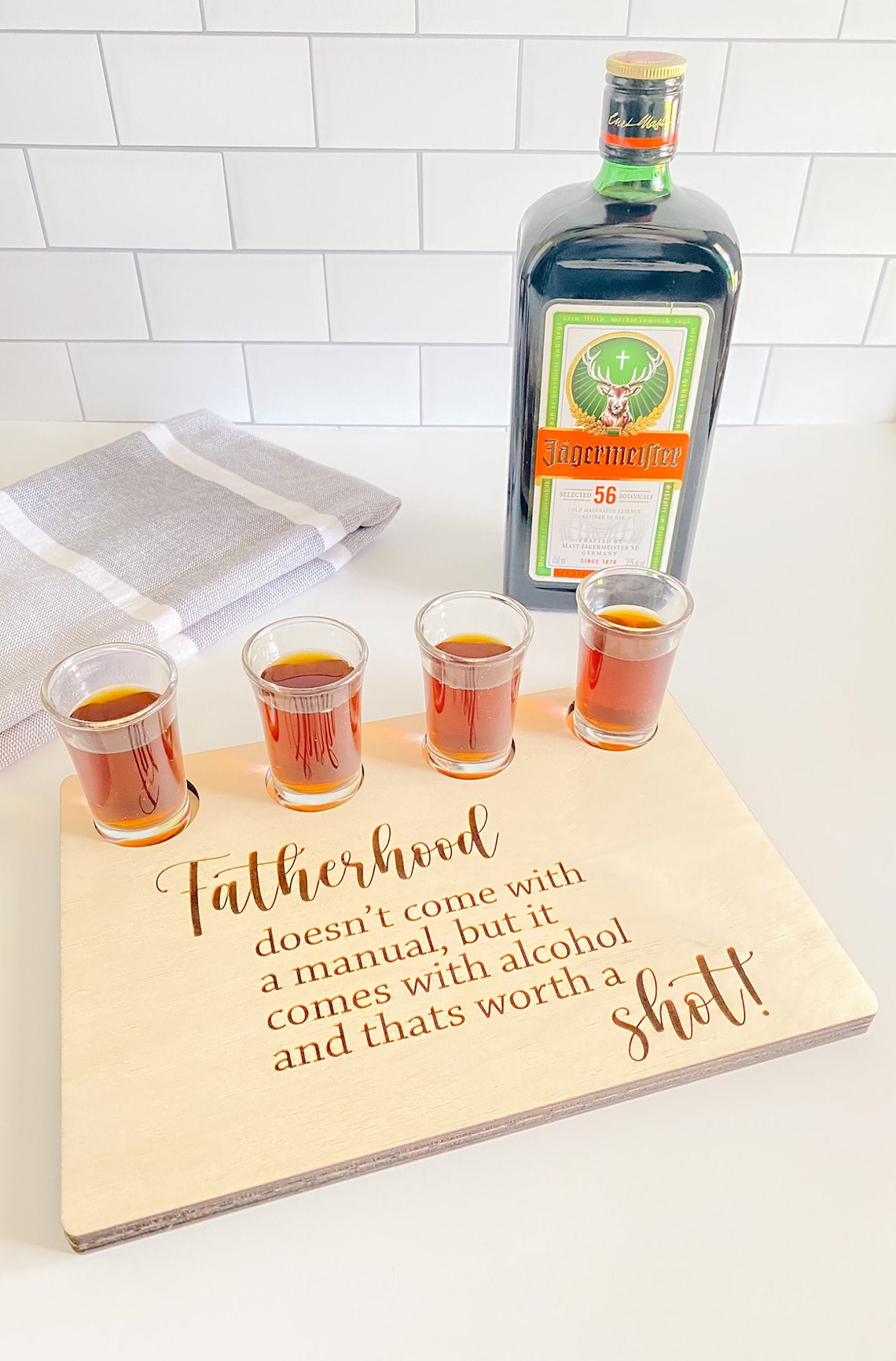 Shot Flight Board Fathers Day Gift Liquor Shot Board | Etsy