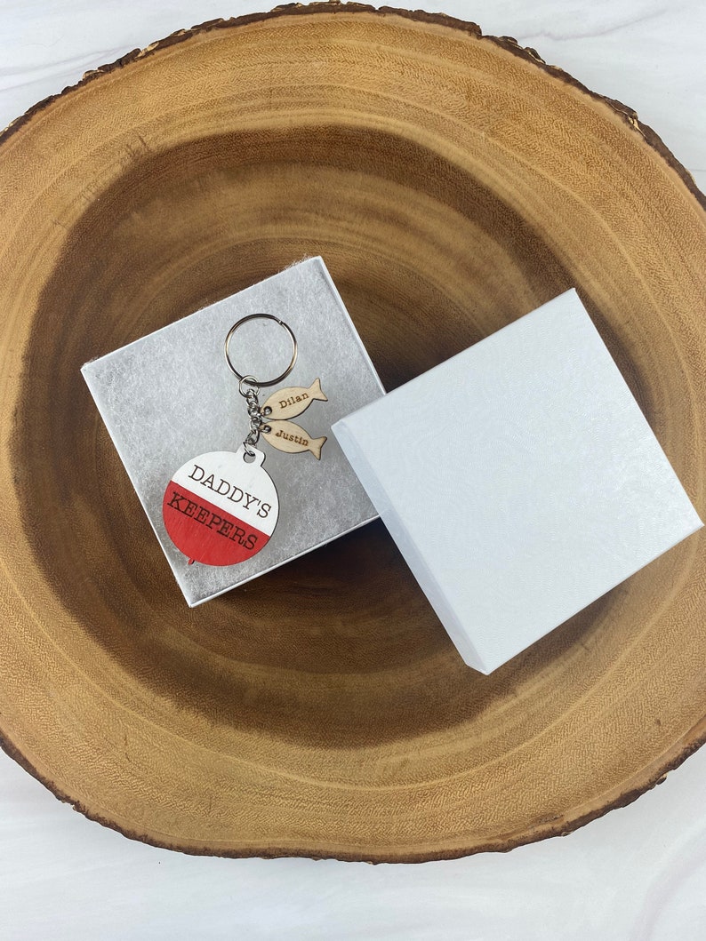 Fishing Bobber Keychain Keychain for Dad Personalized | Etsy