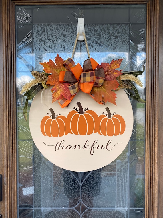 Fall Wreath Sign Hey There Pumpkin Wreath Sign Wood Sign Attachment ...