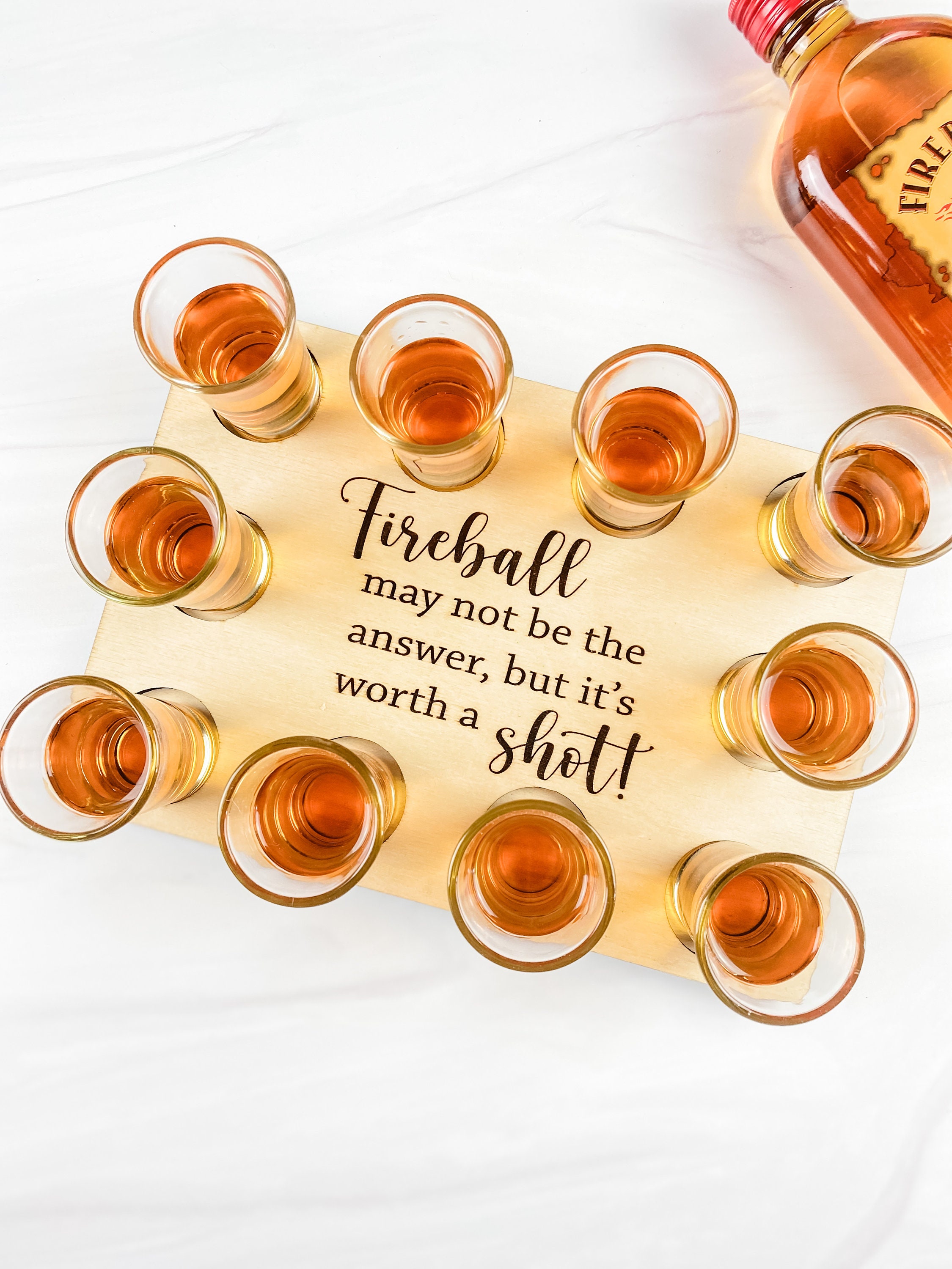 Shot Flight Board Cinnamon Whiskey L Shot Board Shot | Etsy