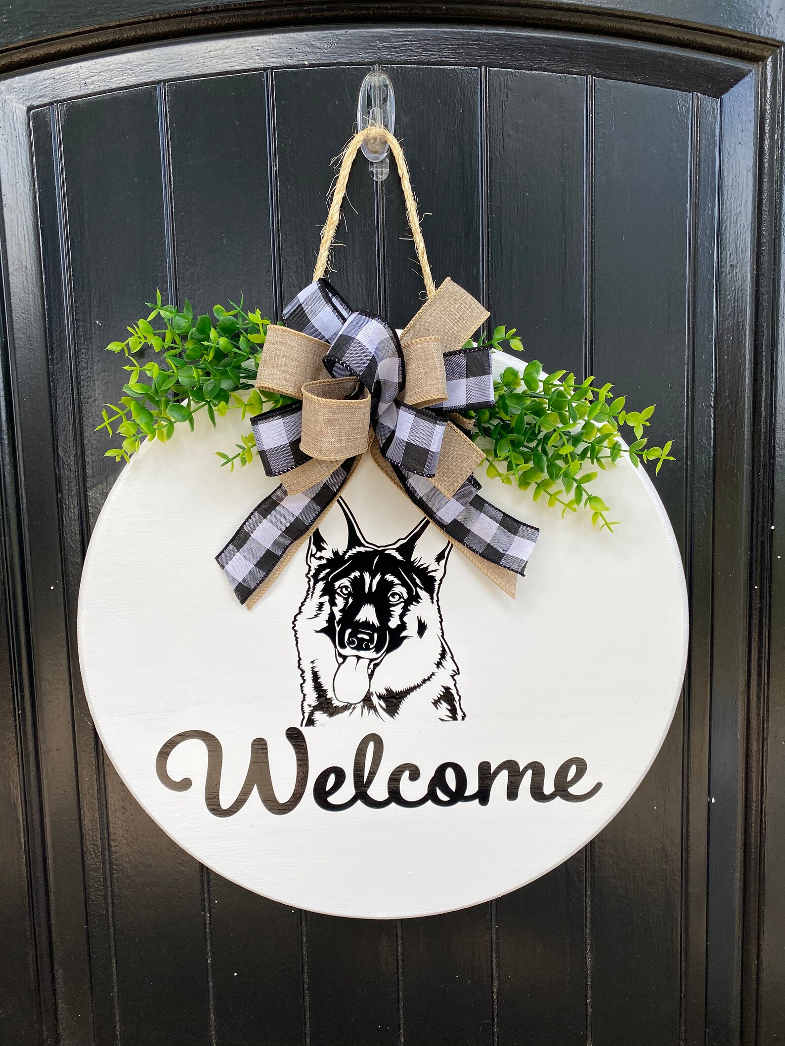 German Shepherd Welcome Sign Hope You Like Dog Hair Dog - Etsy