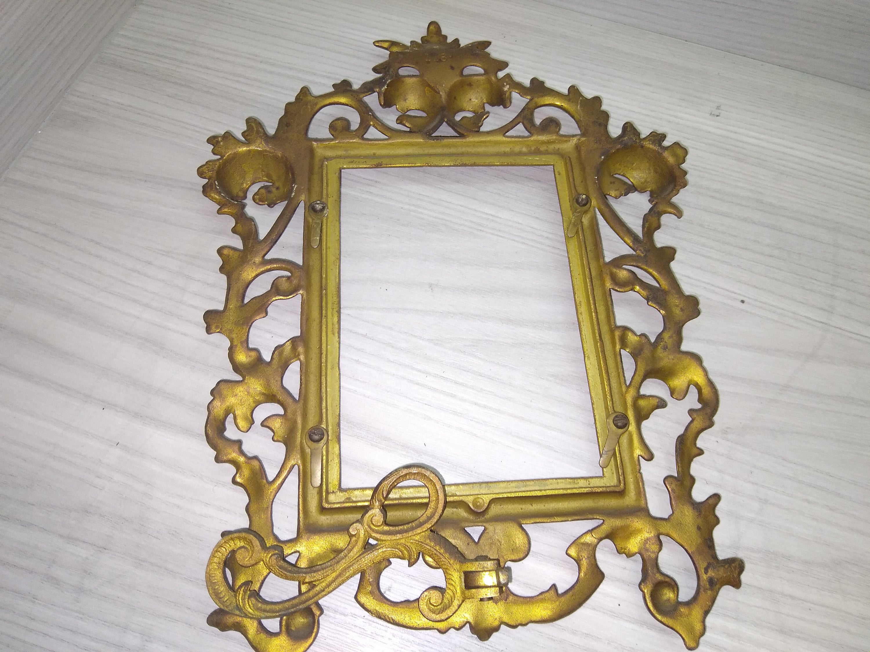 Vintage Victorian Cast IRON PICTURE FRAME 12 Tall 6 X - Etsy