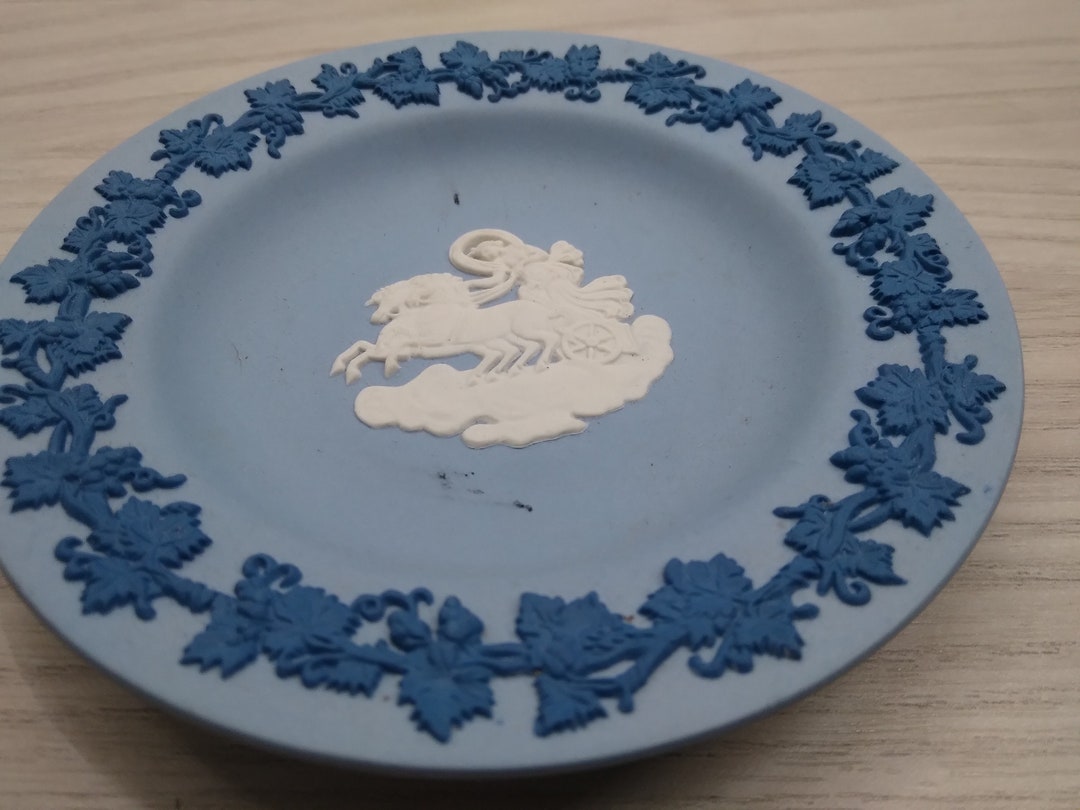 Blue Vintage Wedgwood Jasperware Plate 4.25" Flawless - Etsy