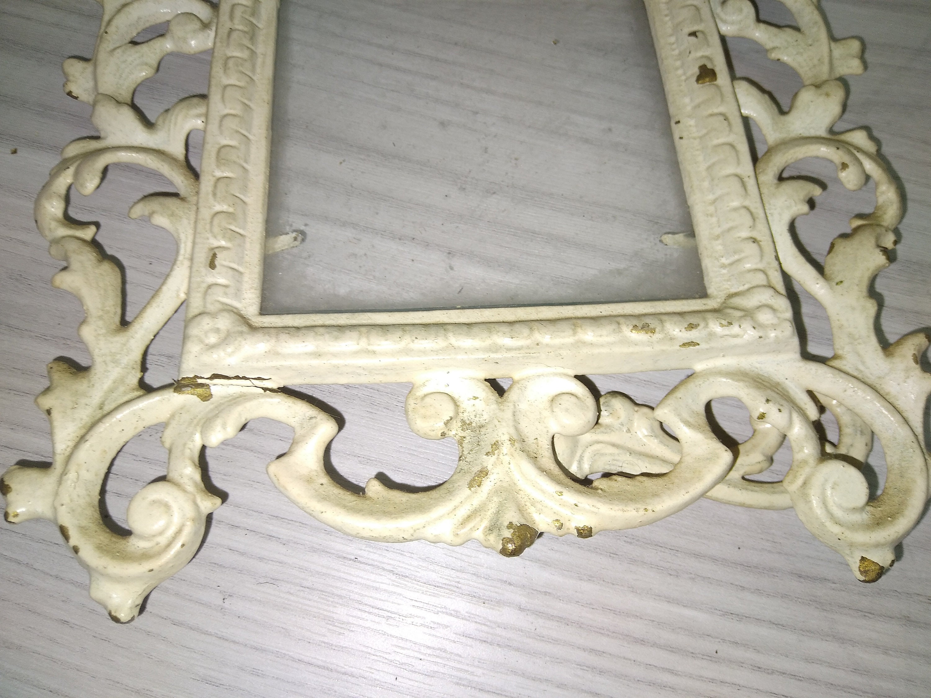 Vintage Victorian Cast IRON PICTURE FRAME 12 Tall 6 X 4 Pic Flawless - Etsy