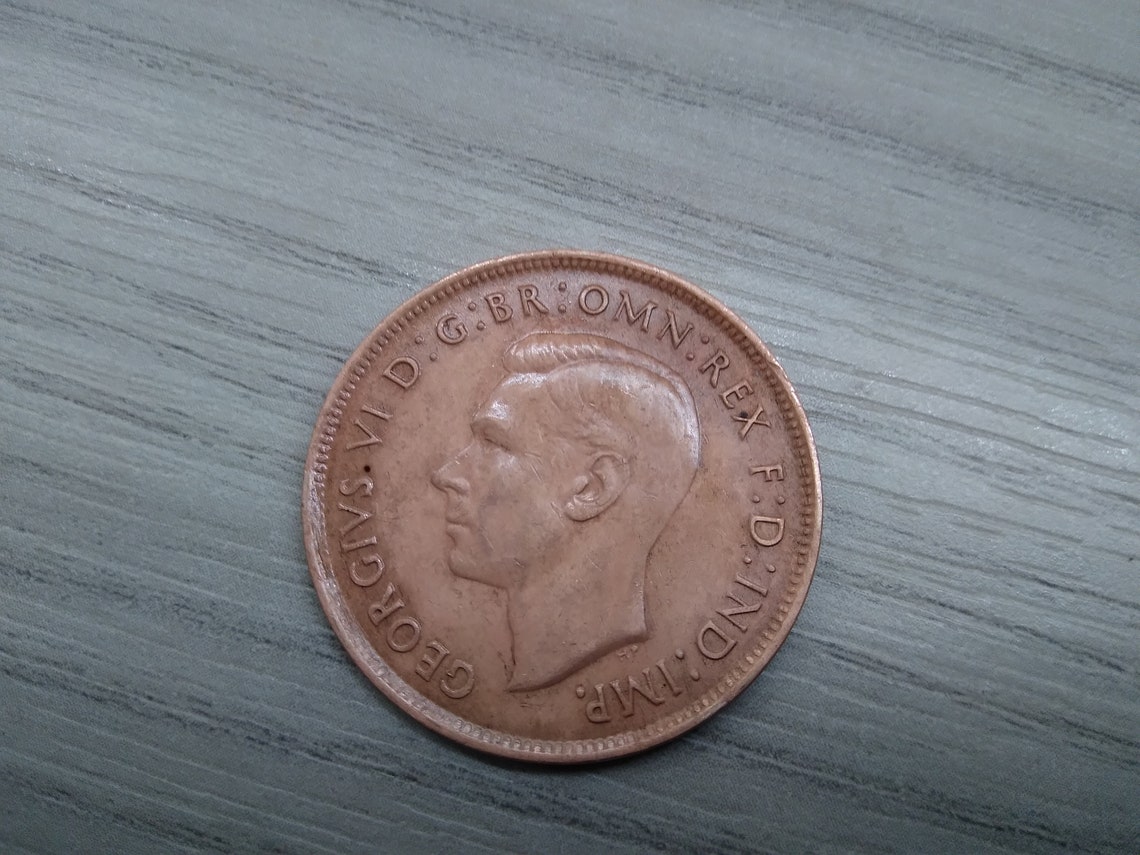 1948 Australian Bronze Copper Penny - Etsy