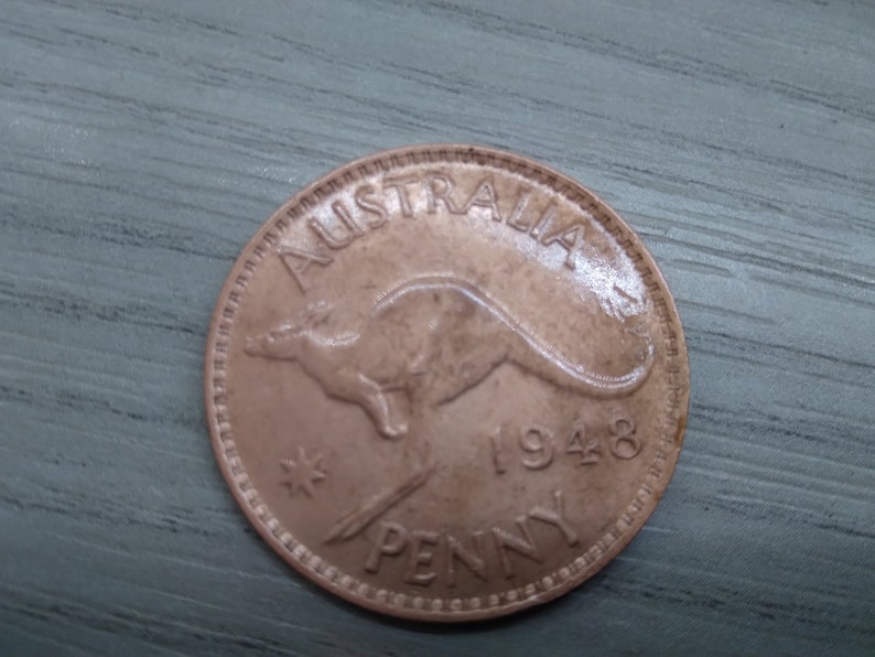 1948 Australian Bronze Copper Penny - Etsy