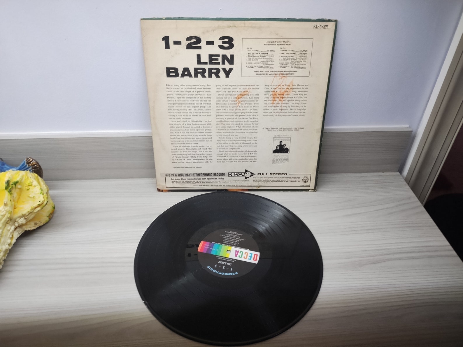 33 Vinyl Album LP 1-2-3 Len Barry Vinyl in Like New Condition RARE B - Etsy
