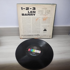 33 Vinyl Album LP 1-2-3 Len Barry Vinyl in Like New Condition RARE B - Etsy
