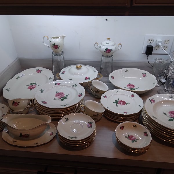 Rose Pattern China - Etsy