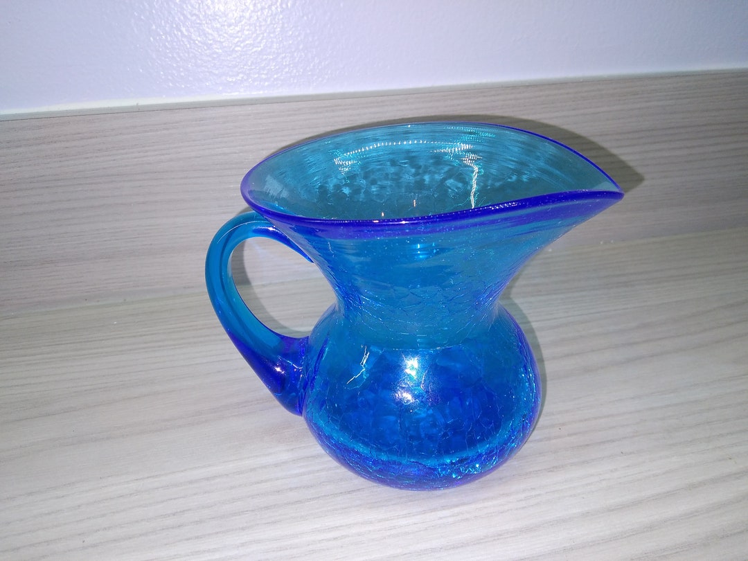 Handblown BLENKO GLASS RARE Vintage Handcrafted Crackle Ware Miniature ...