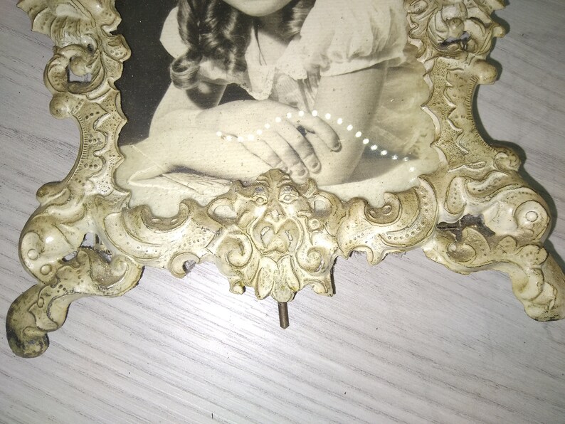 Vintage Victorian Cast IRON PICTURE FRAME 9 Tall 6 X - Etsy