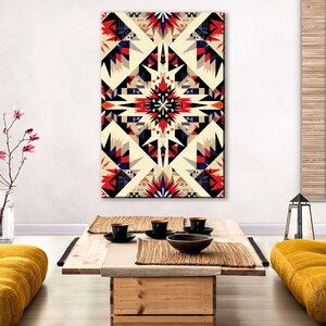 Native American Cultural Pattern Art, Giclée Print on Gallery-wrapped ...