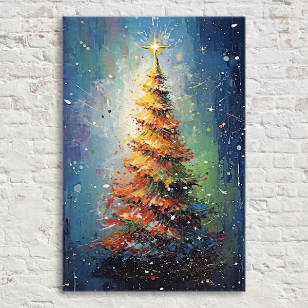 Christmas Canvas Art - Etsy