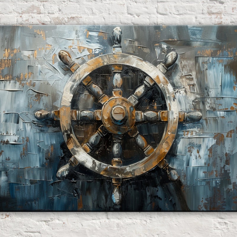 Large Ship Wheel Wall Decor - Etsy