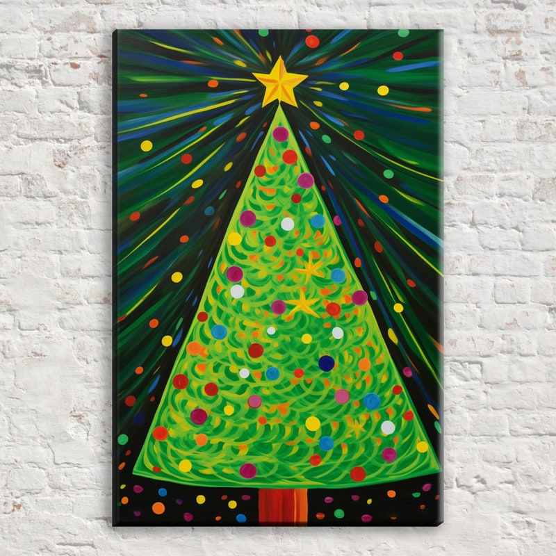 Christmas Tree Art - Etsy