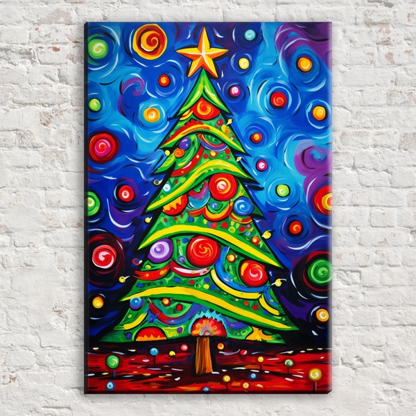 Christmas Tree Art - Etsy