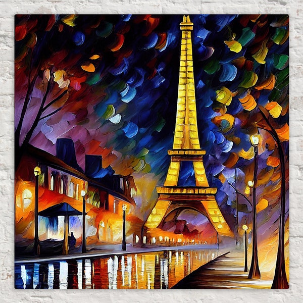 Abstract Eiffel Tower Art - Etsy