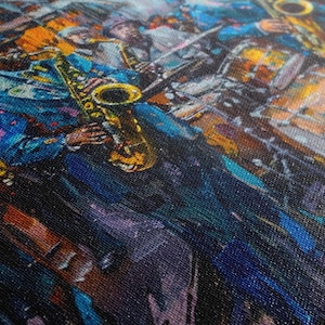 NOLA Swing: New Orleans Jazz Band Artwork, Giclee Print on Gallery ...