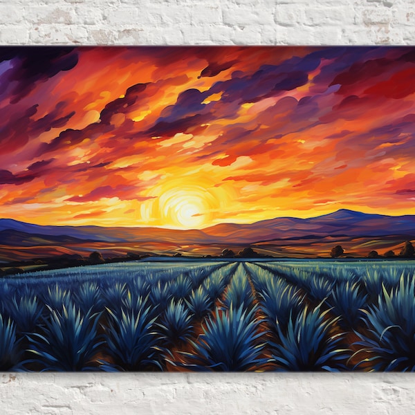 Large Agave Paintings - Etsy