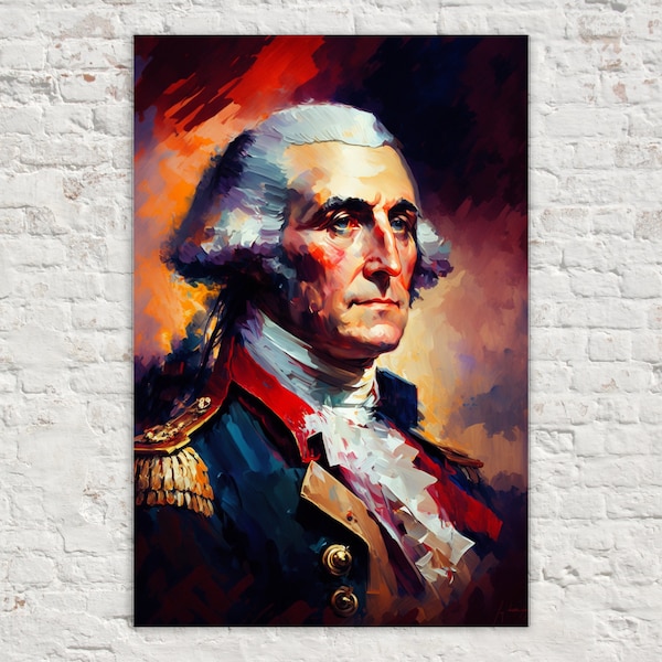 George Washington Art Canvas - Etsy