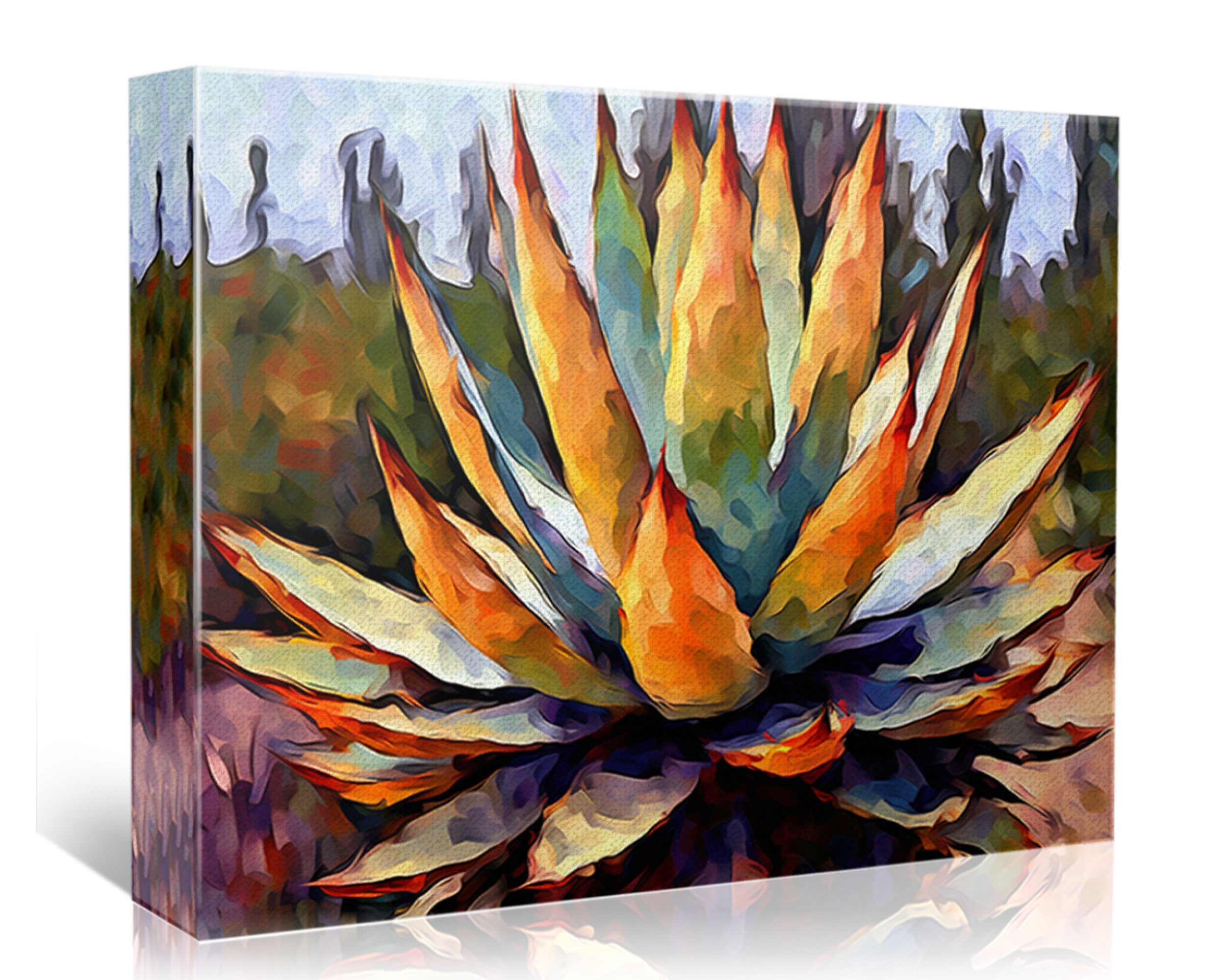 Agave Plant Desert Cactus Canvas Print Southwest Art - Etsy