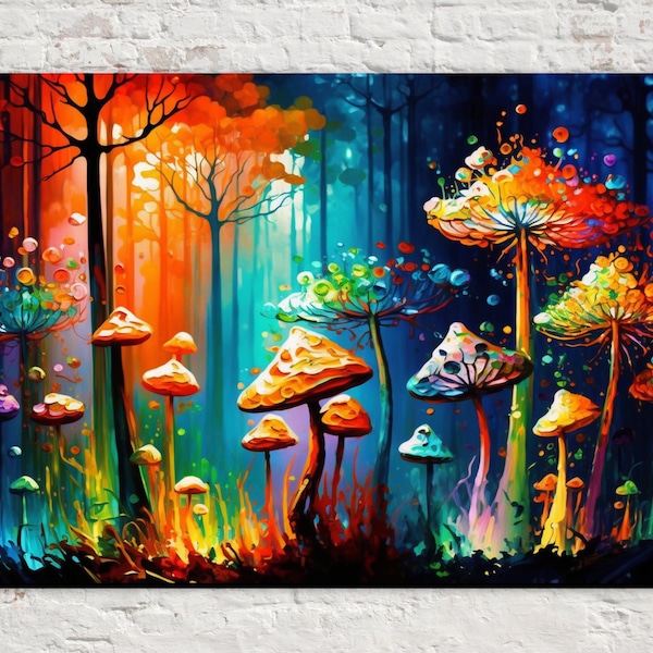 Trippy Canvas Art - Etsy
