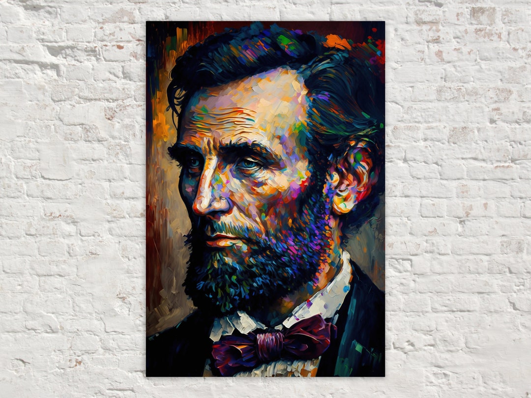 Abraham Lincoln Canvas Print, Abe Lincoln Painting Reproduction ...