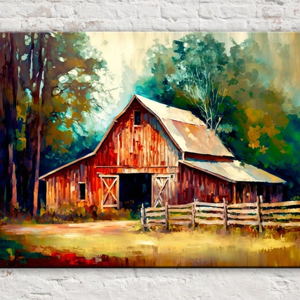 Red Barn Art - Etsy