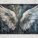 Banksy Style Angel Wings on Brick Wall Art, Giclee Print on Gallery ...
