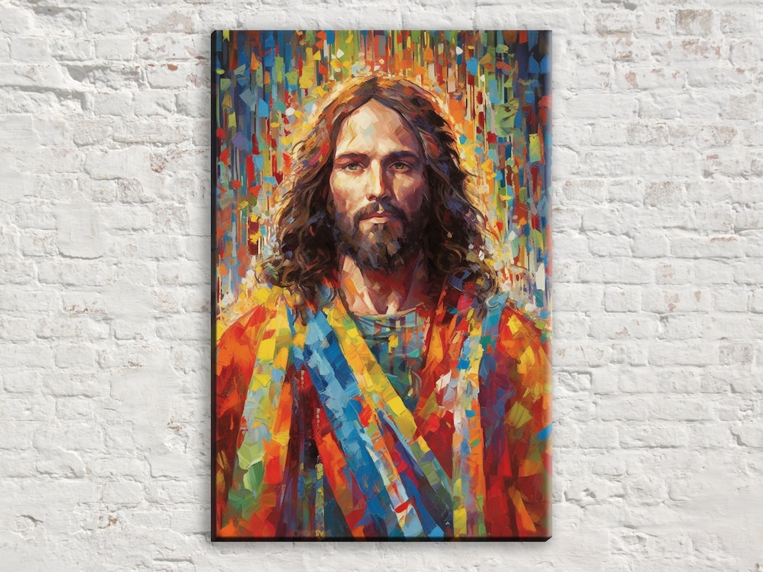 Jesus Christ Canvas Wall Art, Christian Home Decor, Large Canvas Art Print, Religious Oil ...