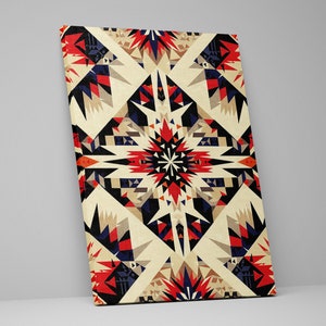 Native American Cultural Pattern Art, Giclée Print on Gallery-wrapped ...