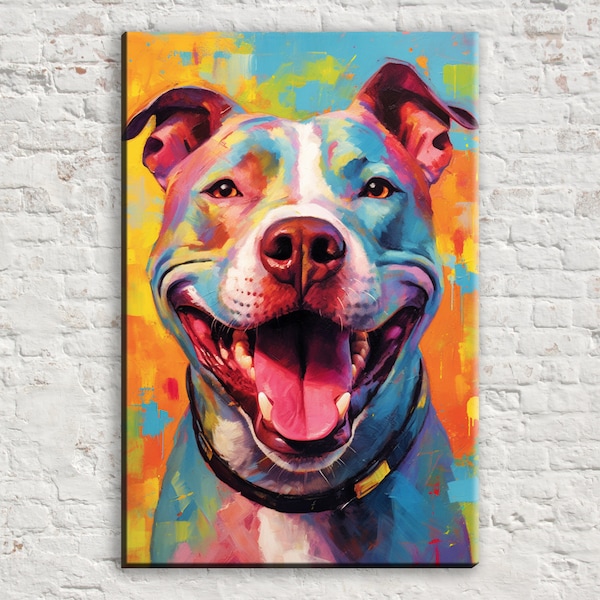 Pitbull Artwork - Etsy