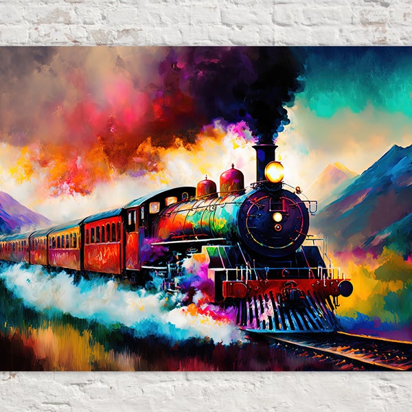 Train Art - Etsy