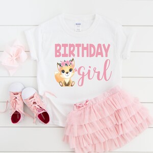Fox Girl Birthday Shirt, Girl Birthday Shirt, Girl Birthday Party, Fox ...