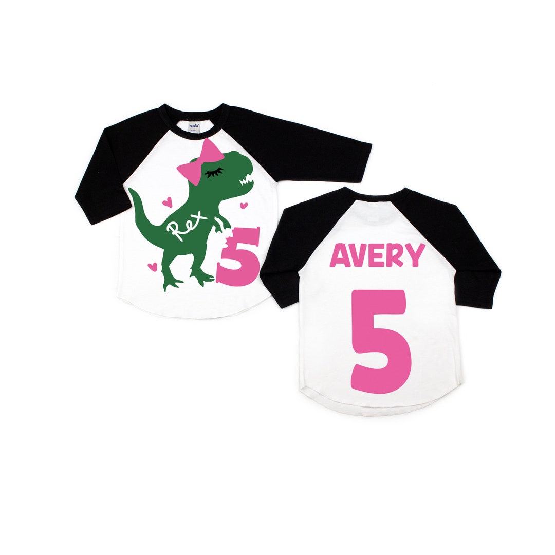 Five Rex Birthday Shirt 5 Rex Girl Dinosaur 5th , 5 Rex Birthday Shirt ...
