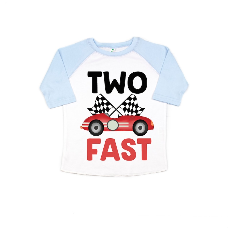 Two Fast Race Car Shirt Racecar Birthday Shirt Birthday Boy - Etsy