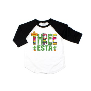 Three-esta Birthday Shirt, Fiesta Birthday Shirt, Fiesta Shirt, 3rd ...
