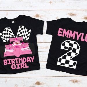 Race Car Girl Birthday Shirt, Racecar Birthday, Birthday Girl Shirt ...