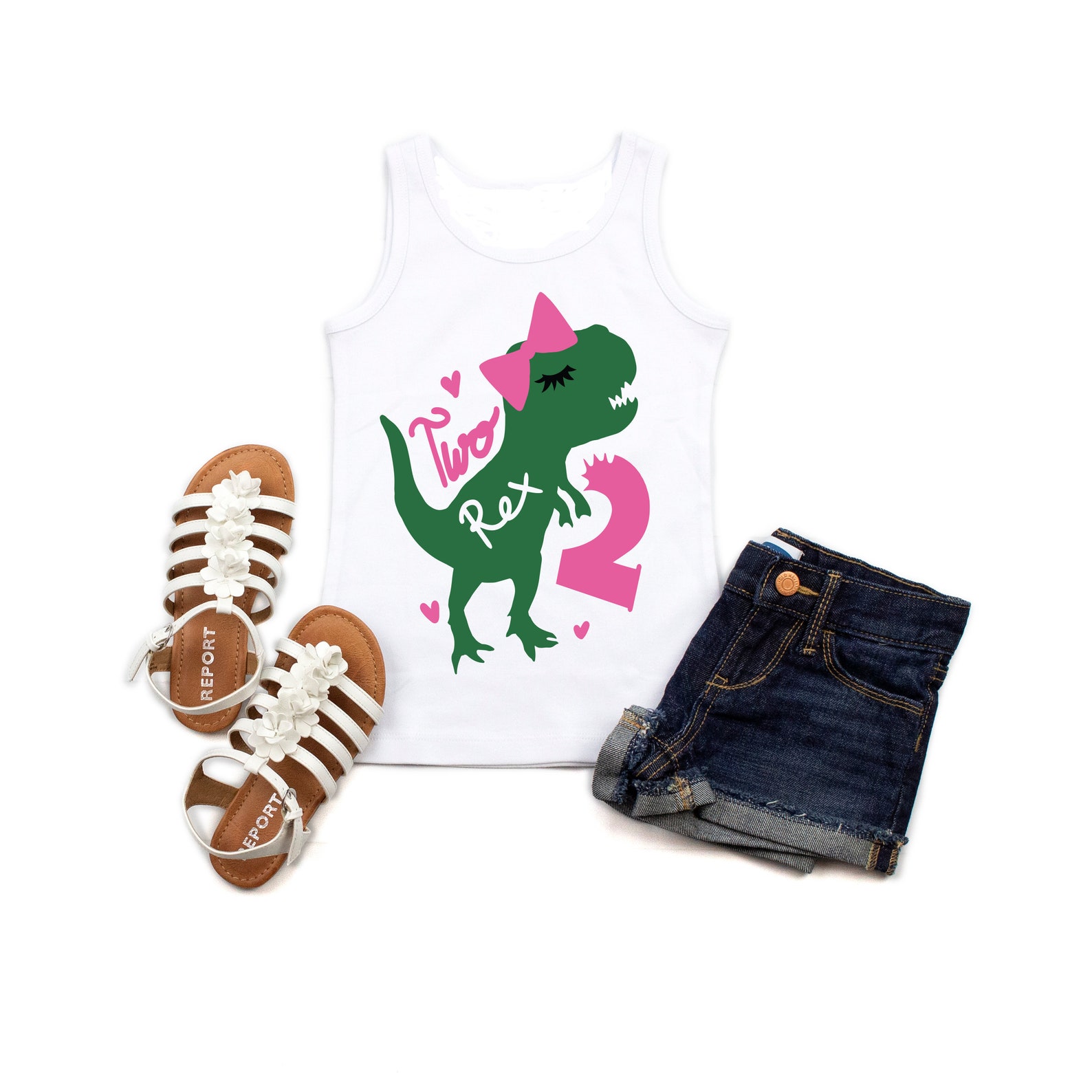 Two Rex 2 Rex Girl Dinosaur Birthday Shirt 2 Rex Birthday - Etsy