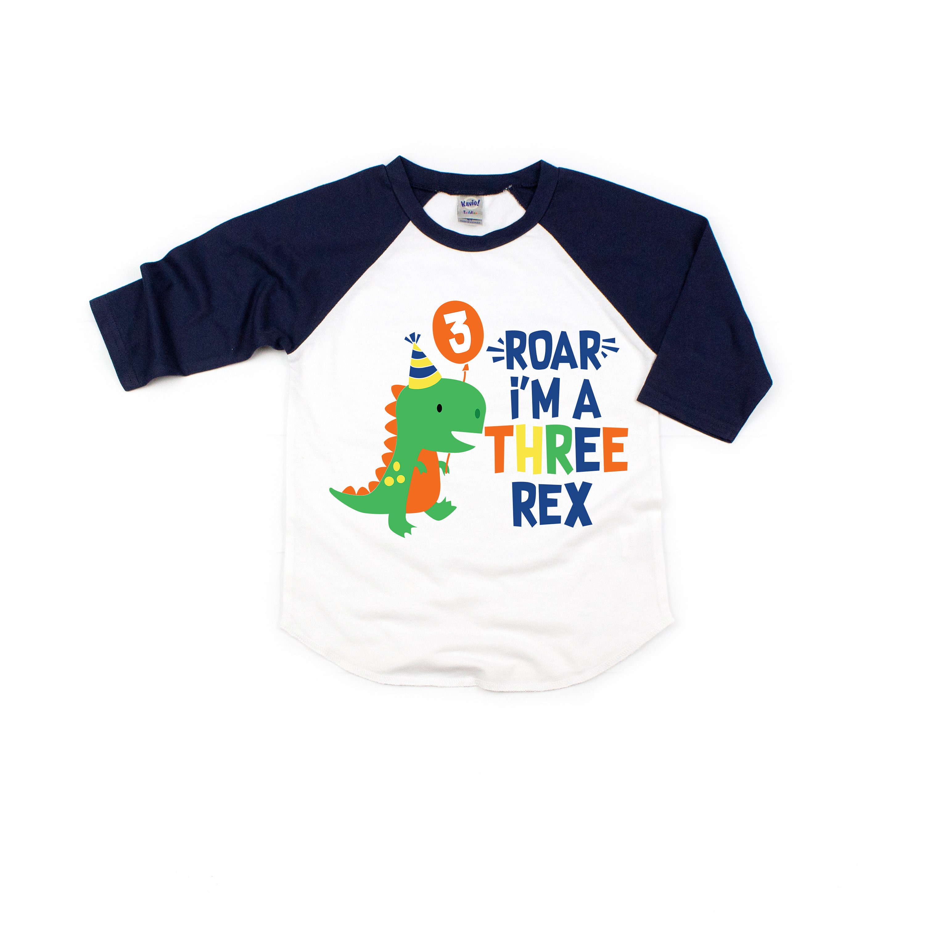 Dinosaur Boys 3rd Third Roar I'm a Three Rex Birthday | Etsy